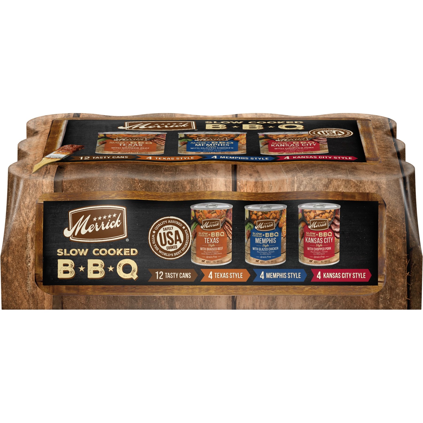Slow Cooked Food City Dog Food 🏪 MERRICK Slow Cooked BBQ Variety Pack ...