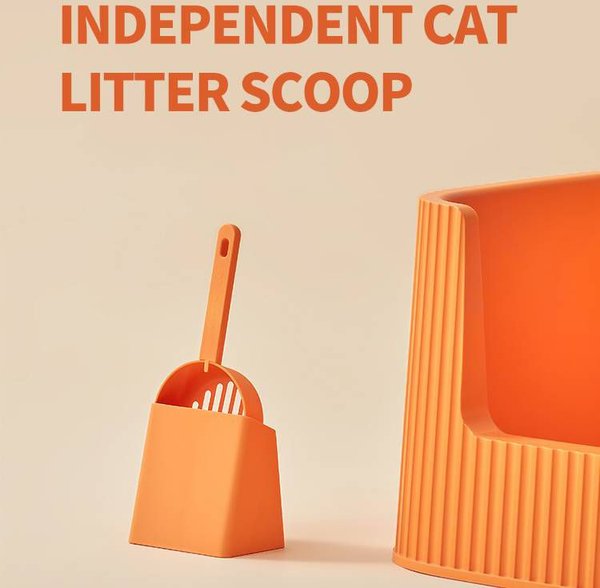 MICHU Container Cat Litter Box, Coral - Chewy.com