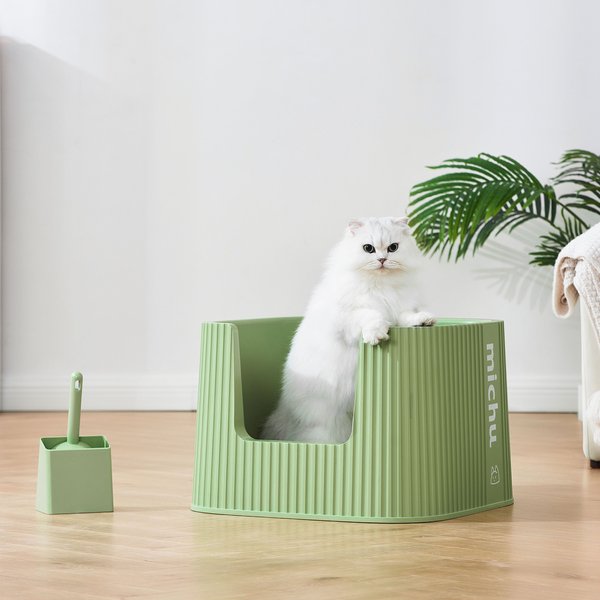 MICHU Container Cat Litter Box, Sage - Chewy.com