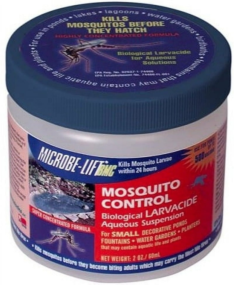MICROBE-LIFT BMC Liquid Mosquito Control Aquarium Water Care, 2-oz jar ...