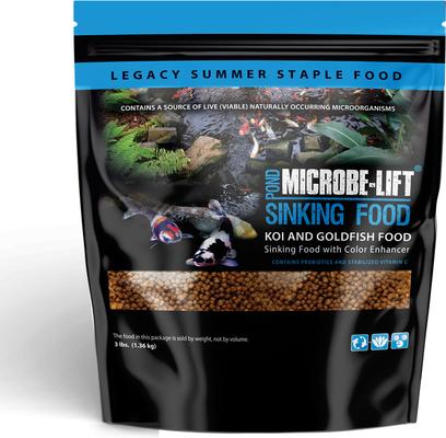 MICROBE-LIFT Pond Sinking Pellets Koi & Goldfish Food, 3-lb jar - Chewy.com