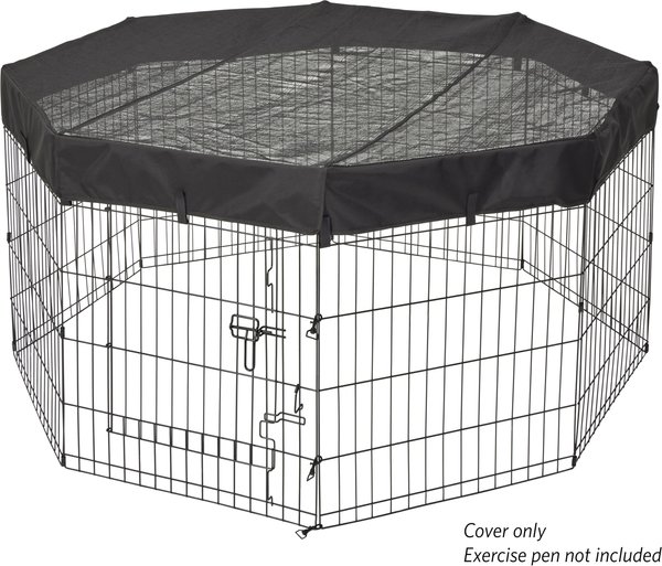 MIDWEST Exercise Pen Top Fabric Mesh Sunscreen Accessory, Octagonal ...