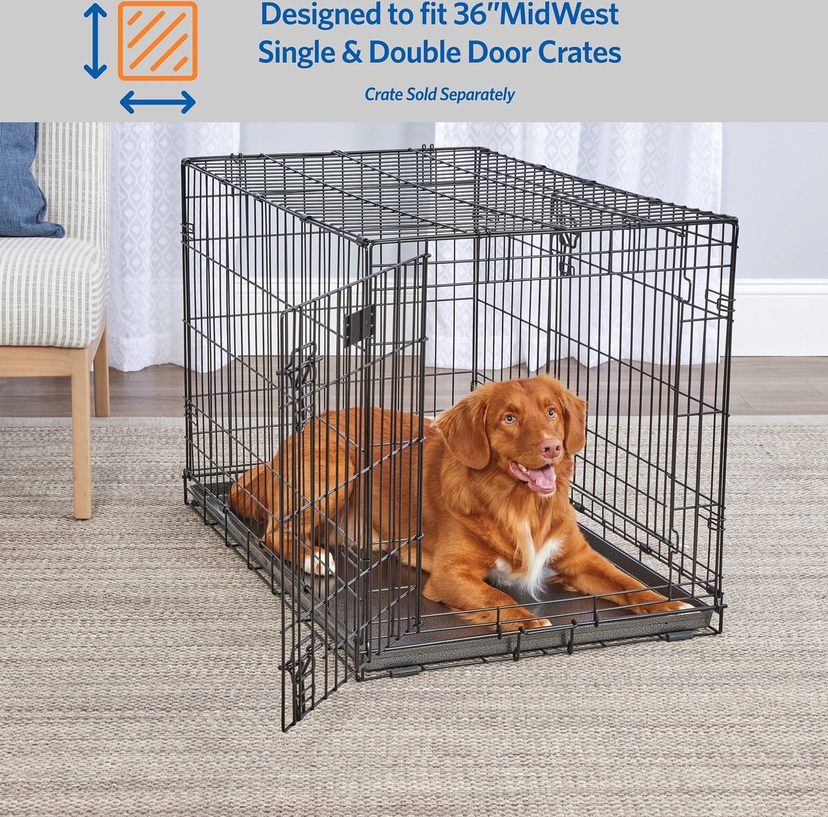 Out of Stock - MIDWEST Metal Dog Crate Replacement Pan, Intermediate ...