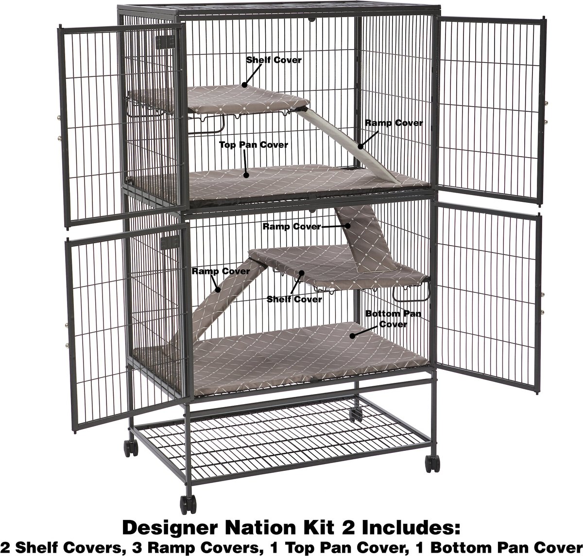 MIDWEST Nation Small Animal Cage Accessory Kit, Brown, Option 2 - Chewy.com