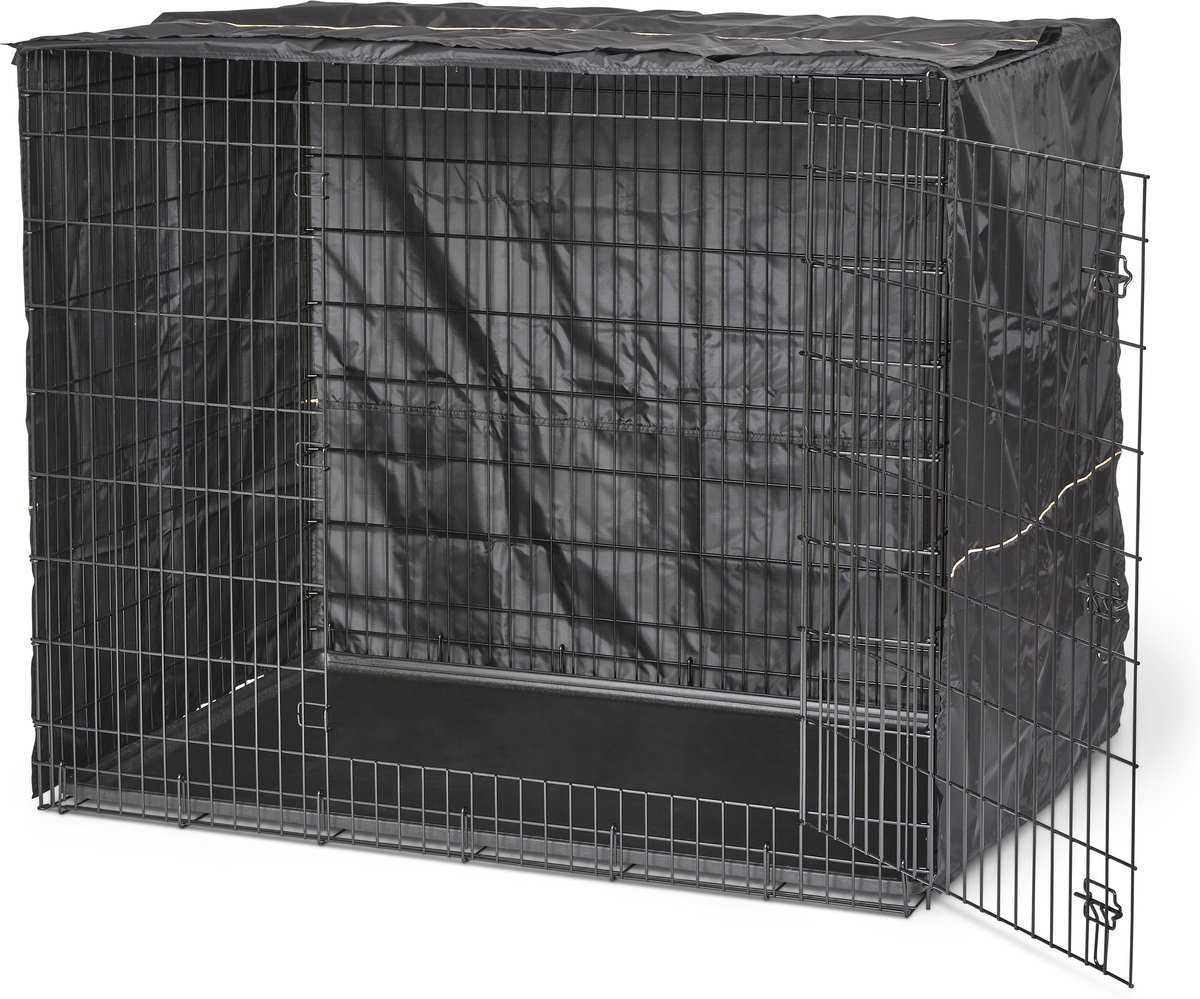 MIDWEST Quiet Time Crate Cover, 54-in, Black, Giant - Chewy.com