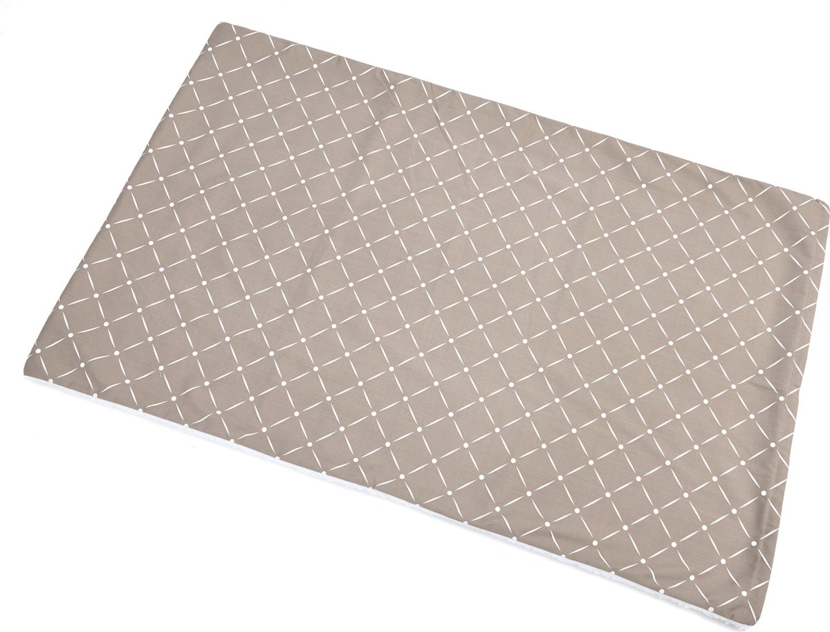 MIDWEST Quiet Time Reversible Crate Pan Cover Dog & Cat Crate, Mushroom ...