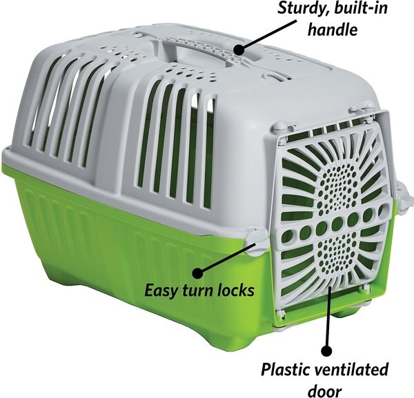MIDWEST Spree Hard-Sided Dog & Cat Kennel, Green, 19-in - Chewy.com