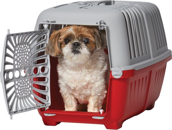 MIDWEST Spree Hard-Sided Dog & Cat Kennel, Red, 22-in - Chewy.com