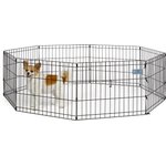 MIDWEST Wire Dog Exercise Pen, Black E-Coat, 18-in - Chewy.com