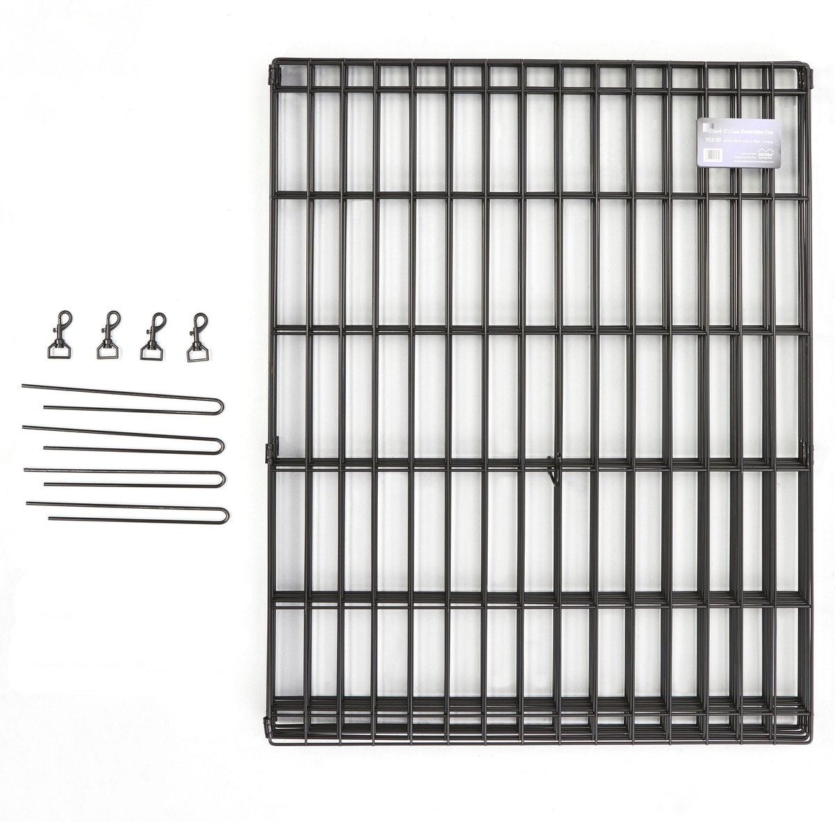 MIDWEST Wire Foldable Dog & Cat Exercise Pen, Black, X-Large: 48-in ...