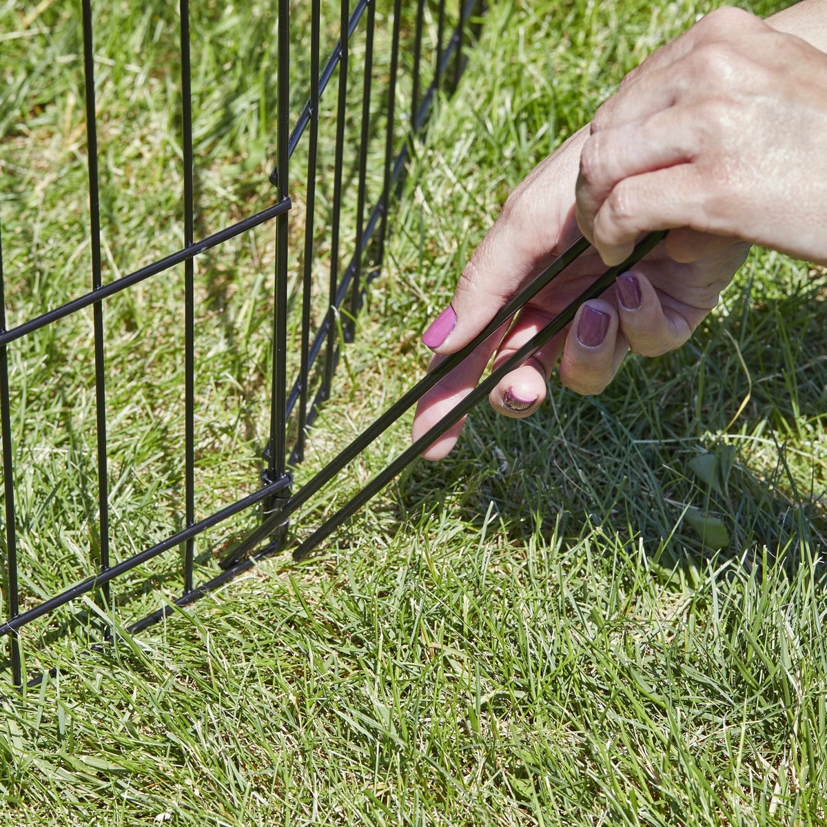 MIDWEST Wire Foldable Dog & Cat Exercise Pen, Black, X-Large: 48-in ...