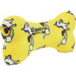 MIGHTY Bone Squeaky Plush Dog Toy, Yellow - Chewy.com