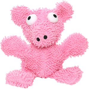 MIGHTY Microfiber Ball Med Pig Squeaky Plush Dog Toy, Pink - Chewy.com