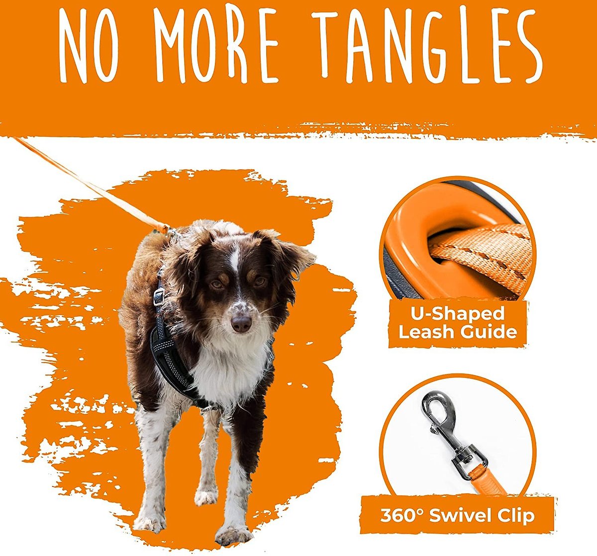 MIGHTY PAW Retractable 2.0 Dog Leash, Orange, Standard - Chewy.com
