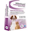 MILBEGUARD Flavored Tablets for Dogs, 26 - 50 lbs, and for Cats, 6.1 - 12 lbs (Purple Box), 11.5 ...