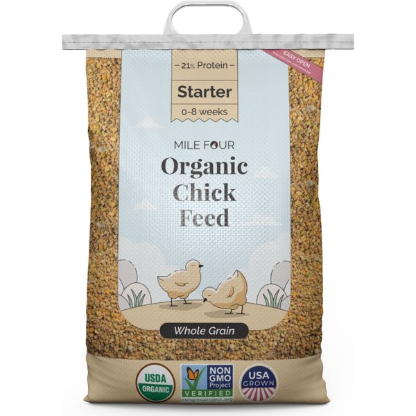 HEN UP Starter Grower Organic Non-GMO 18% Protein Chicken Feed, 25-lb ...