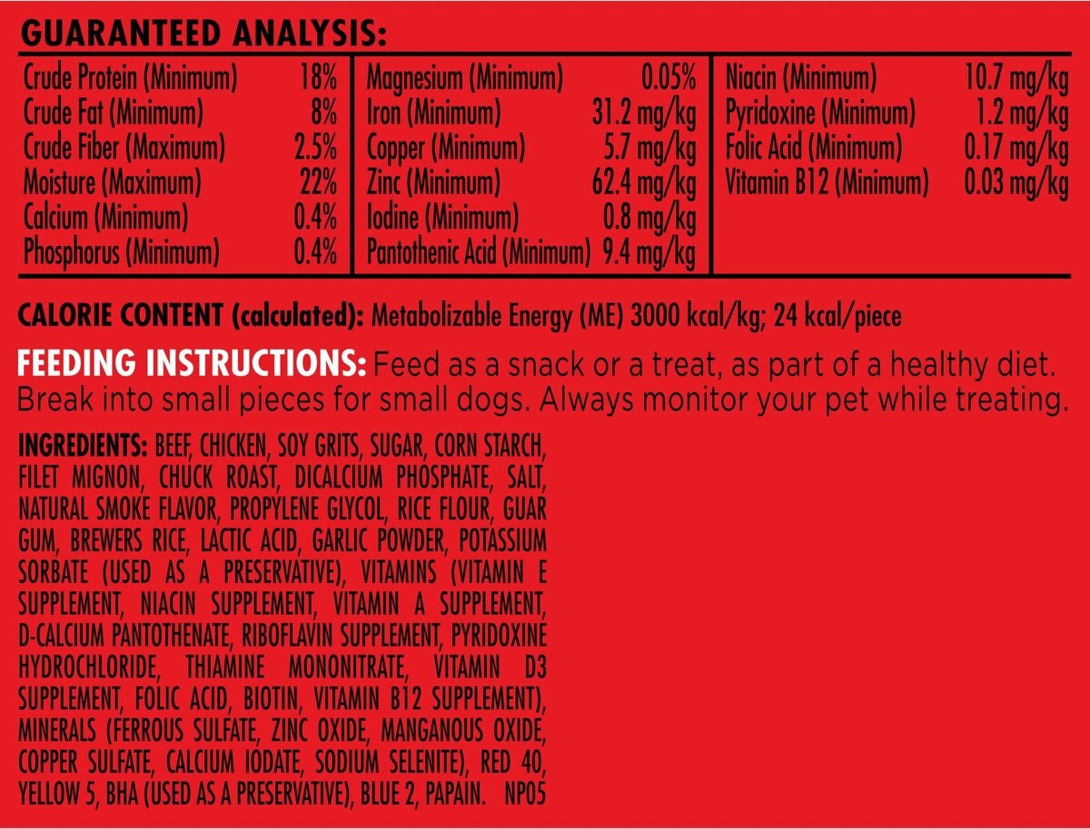 MILK-BONE Soft & Chewy Beef & Filet Mignon Recipe Dog Treats, 5.6-oz ...