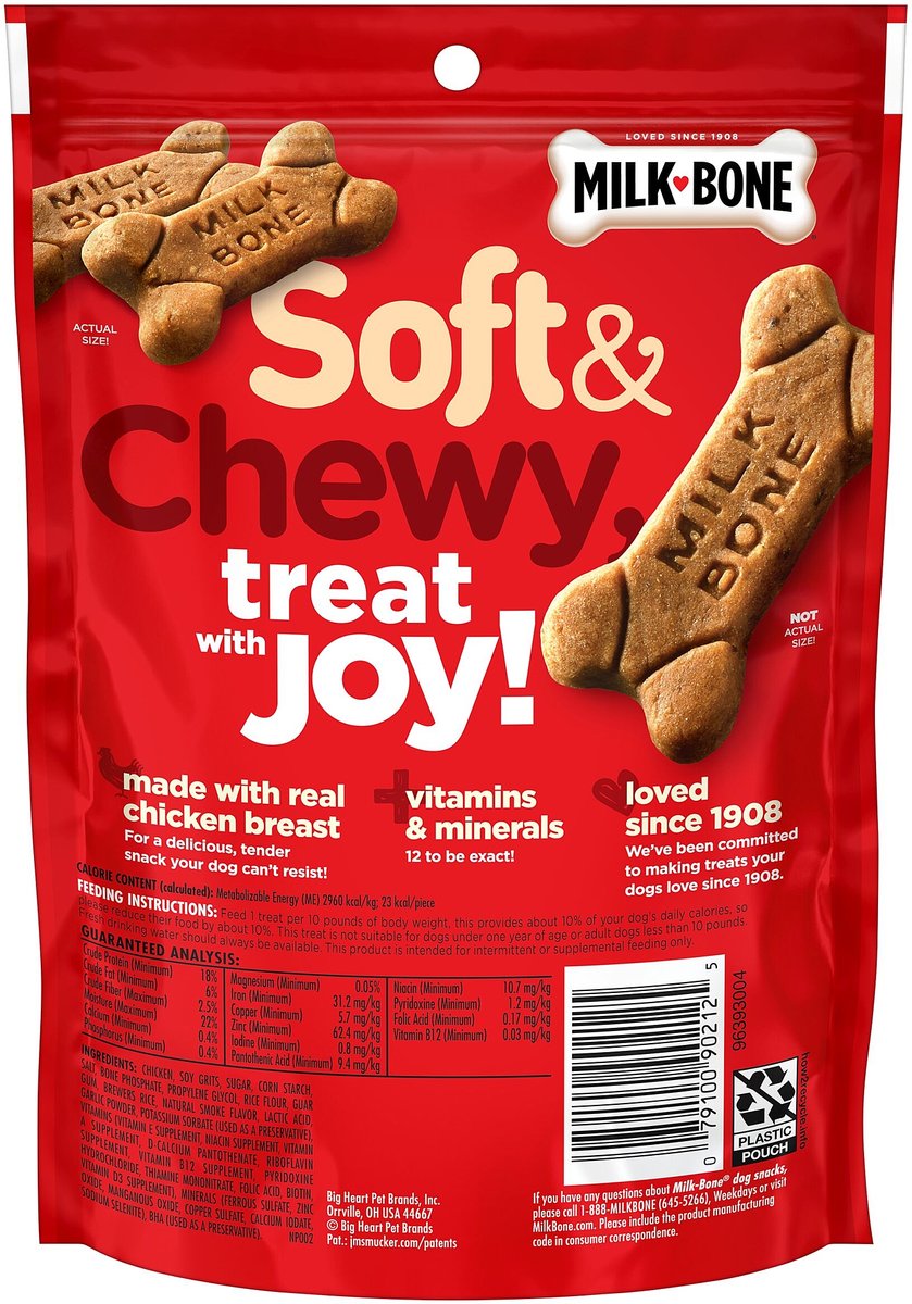 Milk-Bone Soft & Chewy Chicken Recipe Dog Treats (Free Shipping) | Chewy
