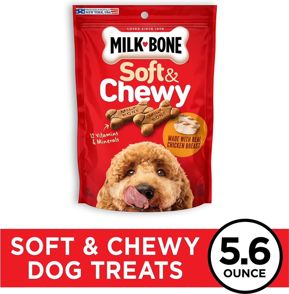 Milk-Bone Soft & Chewy Chicken Recipe Dog Treats (Free Shipping) | Chewy