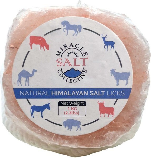 MIRACLE SALT COLLECTIVE Natural Himalayan Salt Lick, 2-lb block - Chewy.com
