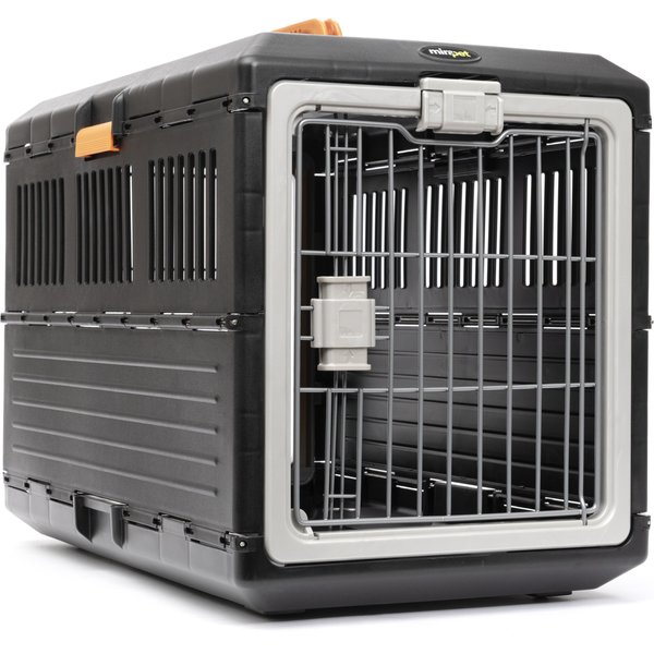 MIRAPET USA Airline Travel Carrier Dog & Cat Crate, Black, Medium ...