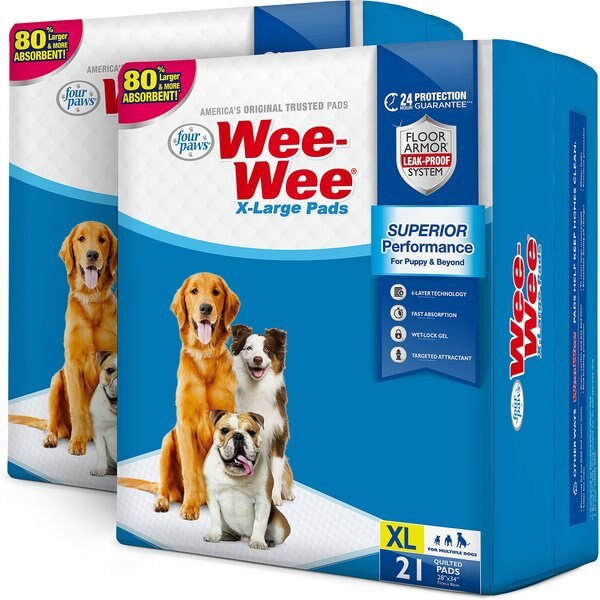 WEE-WEE Dog Pee Pads, 54 count - Chewy.com