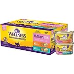 WELLNESS Complete Health Kitten Variety Pack Grain-Free Canned Cat Food ...