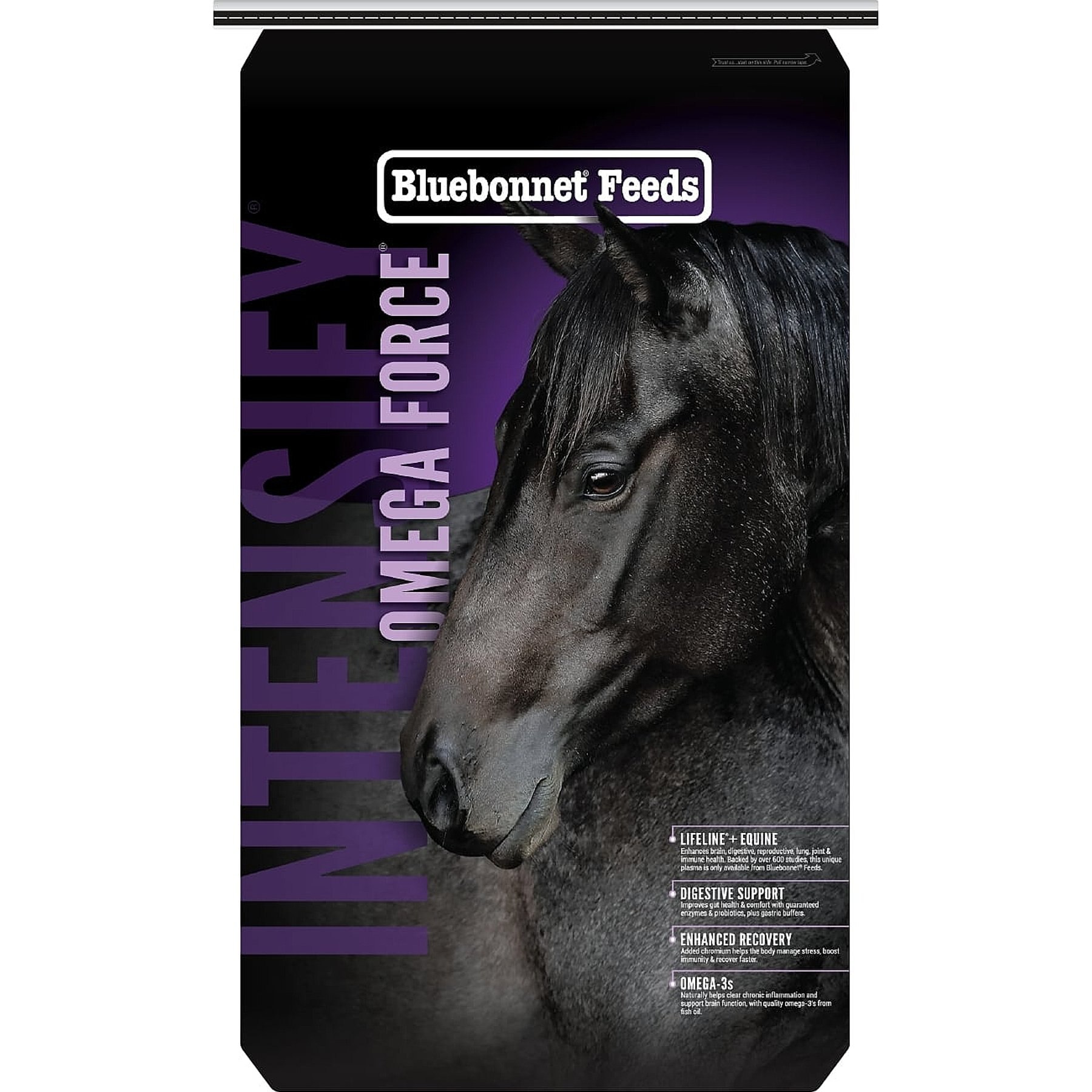 BLUEBONNET FEEDS Intensify Omega Force High Protein, Low Starch Horse ...