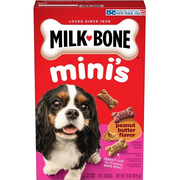 PEDIGREE Mini Marrobone Real Beef Flavor Biscuit Dog Treats, 15-oz bag ...