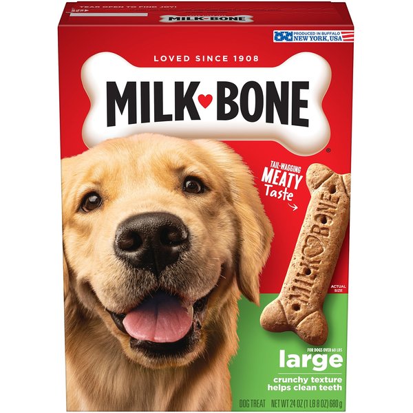 MILK-BONE Original Large Biscuit Dog Treats, 24-oz box - Chewy.com