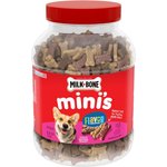 MILK-BONE Mini's Flavor Snacks Beef, Chicken & Bacon Flavored Biscuit ...