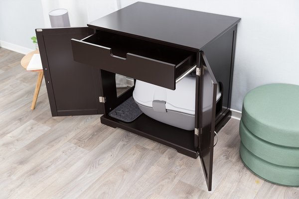 Discontinued - TRIXIE Wooden Cat Litter Box Enclosure, X-Large ...