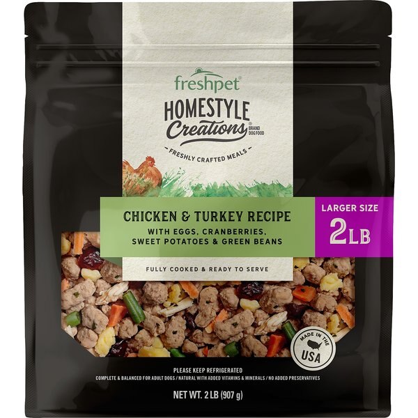 FRESHPET Homestyle Creations Fresh Chicken & Turkey Recipe Dog Food, 2 ...