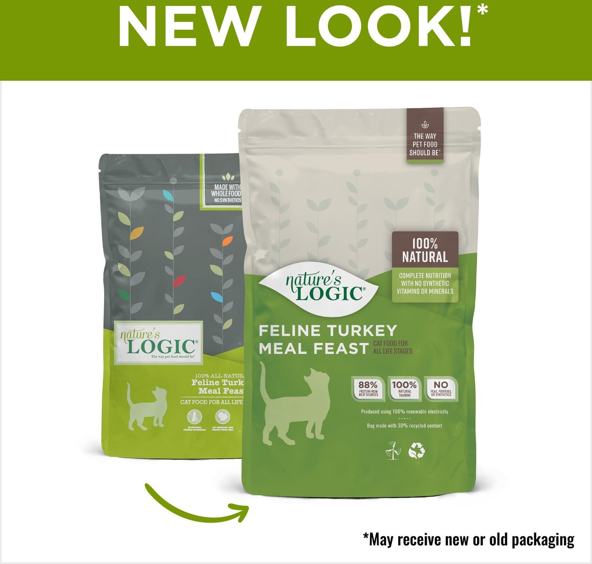 NATURE'S LOGIC Feline Turkey Meal Feast All Life Stages Dry Cat Food, 7 ...