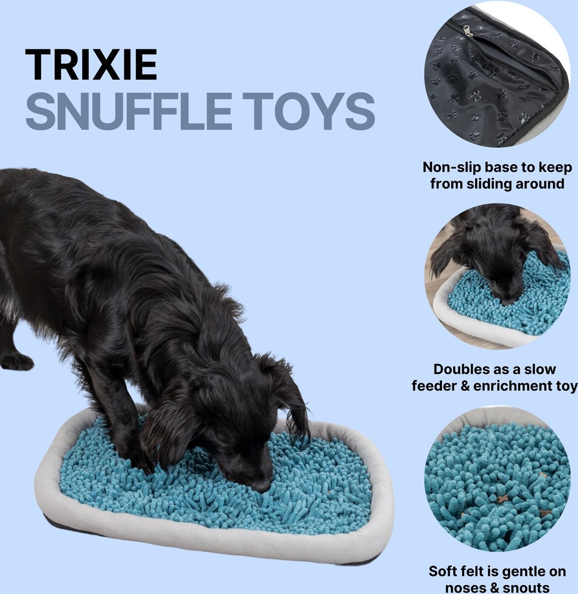 Out of Stock - TRIXIE Snuffle & Seek Plate, Sniff Mat, Interactive ...