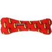MIGHTY Bone Squeaky Plush Dog Toy, Red - Chewy.com