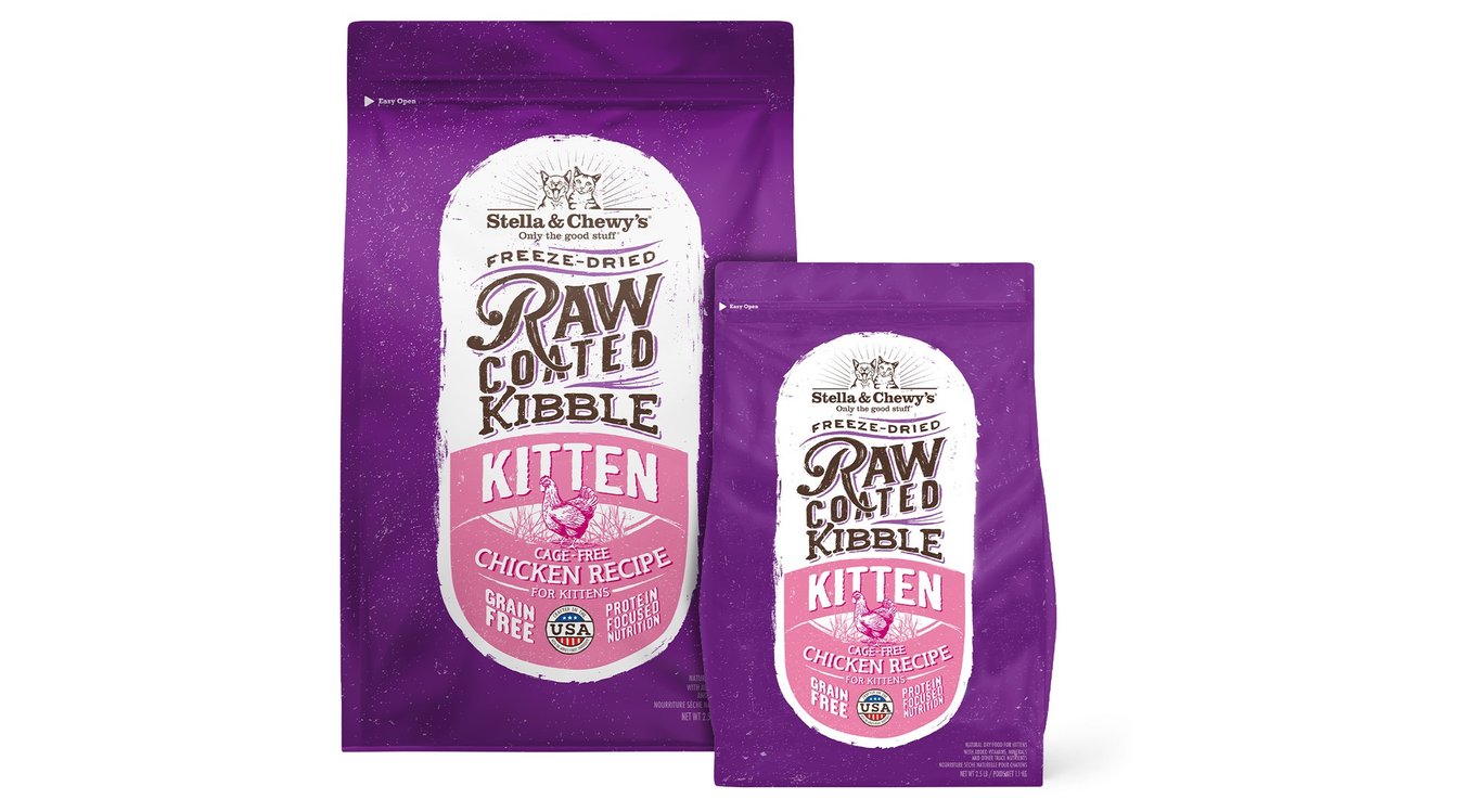 STELLA & CHEWY'S Chicken Flavored Raw Coated Cage-Free Kitten Dry Cat ...
