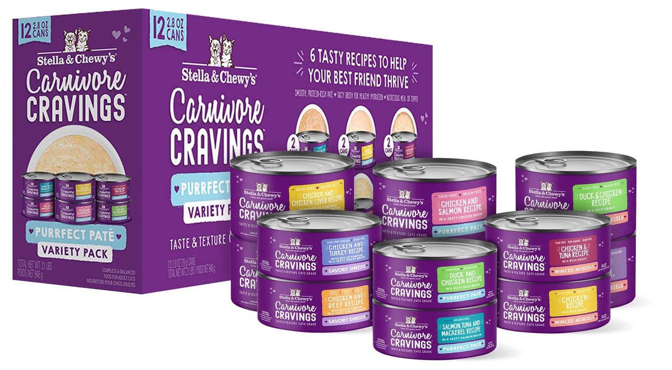 STELLA & CHEWY'S Savory Shreds Chicken & Salmon Flavored Shredded Wet ...