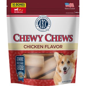 AMERICAN KENNEL CLUB TREATS AKC 10 Piece Dentacare Filled Bone Dental ...