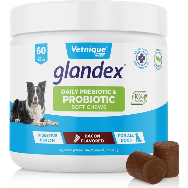 PAWFY Probiotic Chicken Flavor Chews Dog Supplement, 60 count - Chewy.com