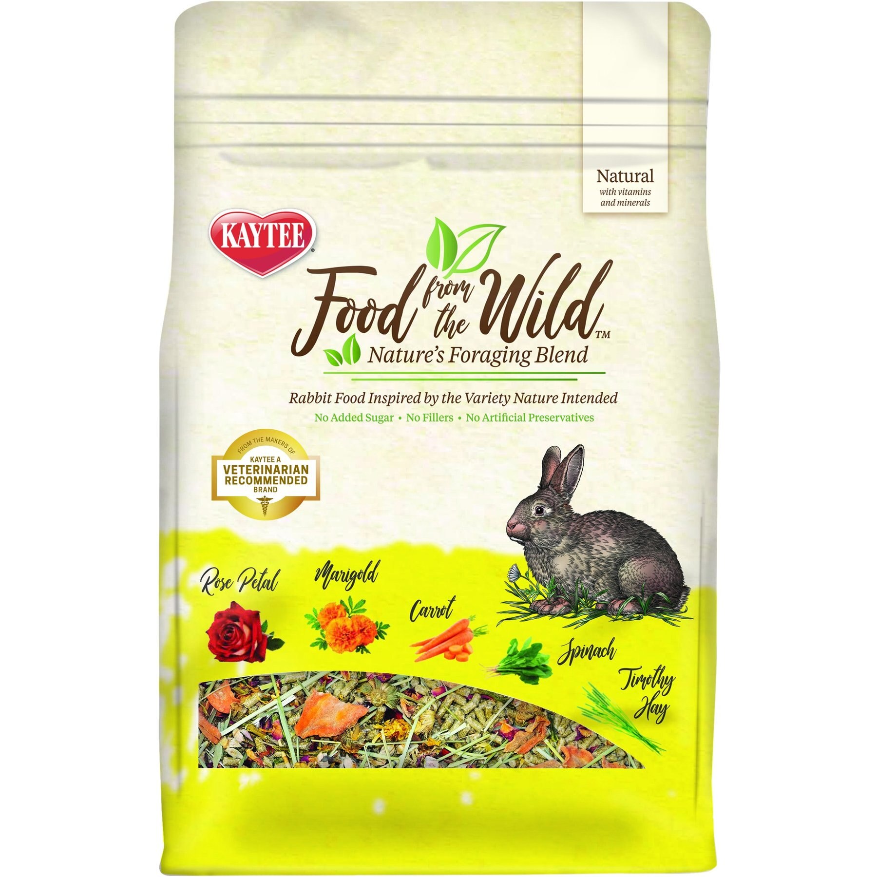KAYTEE Food From the Wild Rabbit Food, 4-lb bag - Chewy.com