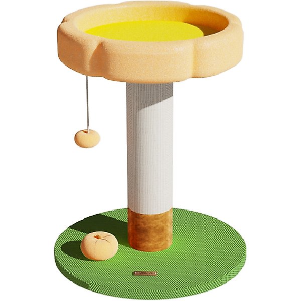 ONE FOR PETS Pink Monster Cat Scratching Post - Chewy.com