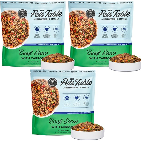 THE PETS TABLE Freshly-Made Frozen Human-Grade Variety Pack Dog Food ...