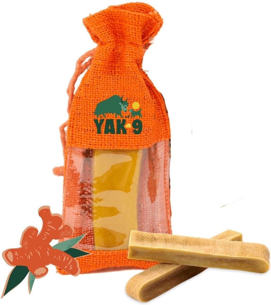 YAK9 CHEWS Turmeric Yak Chew Dog Treat, 2 count, X-Small - Chewy.com