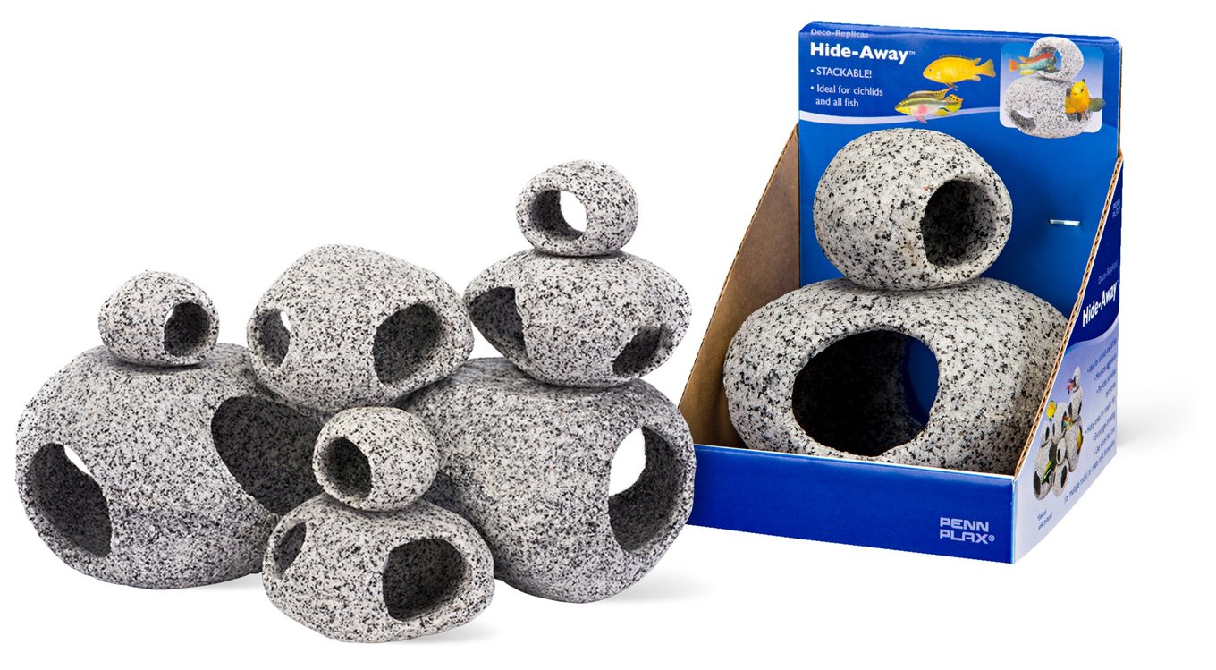 PENN-PLAX Stone Hideaway Aquarium Ornament, 1 count - Chewy.com