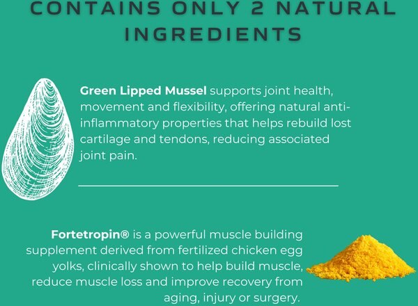 MYOS Canine Muscle & Joint Formula with Fortetropin & Green Lipped ...