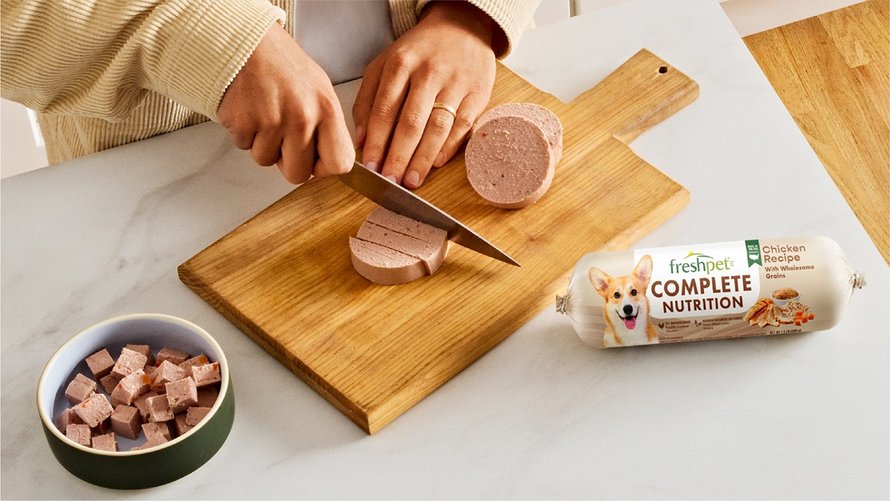 FRESHPET Complete Nutrition Chicken Recipe Fresh Dog Food, 1.5-lb roll ...