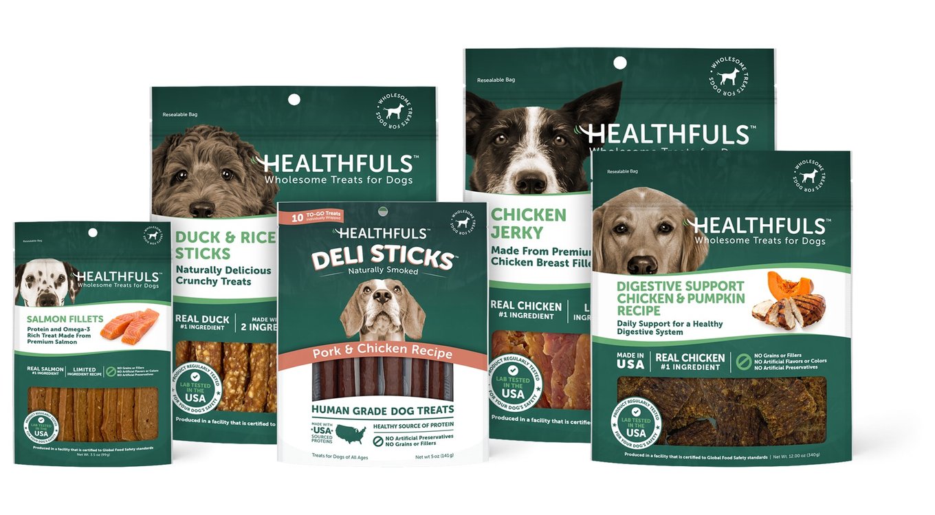 HEALTHFULS Deli Sticks Pork & Chicken Human-Grade Gluten-Free Soft ...