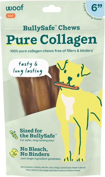WOOF All-Natural Collagen Sticks Dog Treats, 6-inch, 5 count - Chewy.com