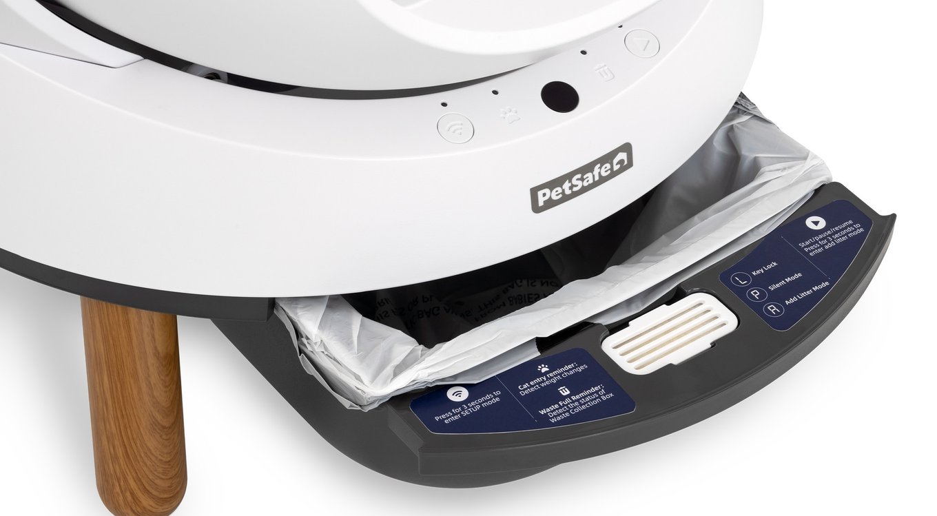 PETSAFE ScoopFree SmartSpin Self-Cleaning Cat Litter Box, White - Chewy.com